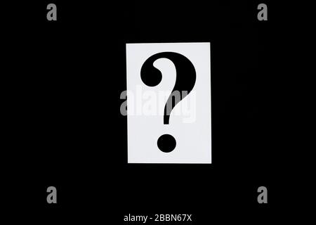 Question mark symbol of suspense, fear of the future Stock Photo - Alamy