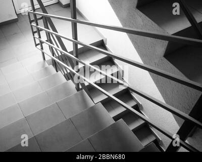 Entrance hall of apartment with staircase Stock Photo - Alamy