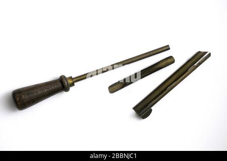 old cigarettes rolling machine Stock Photo - Alamy
