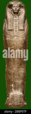 Egyptology - A 1920 printed image showing Akhenaten (aka Echnaton ...