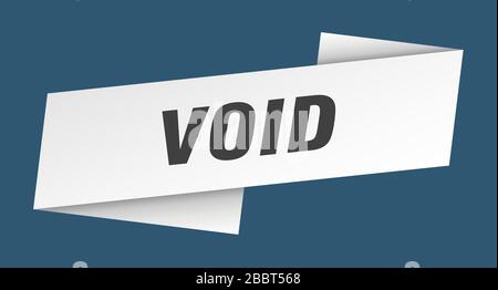 void banner template. void ribbon label sign Stock Vector Image & Art ...