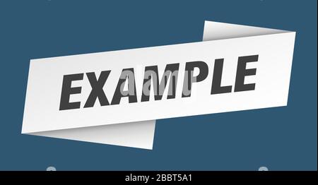 example banner template. example ribbon label sign Stock Vector Image & Art - Alamy