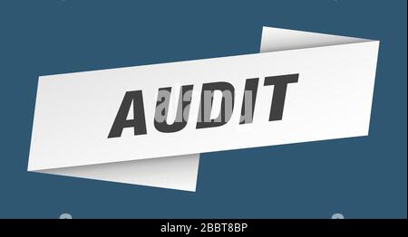 audit banner template. audit ribbon label sign Stock Vector Image & Art ...