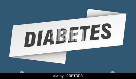 diabetes banner template. diabetes ribbon label sign Stock Vector Image ...