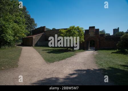 Garden Gate Entrance & Wall with Magnolia Tree at Fulham Palace, Bishop ...