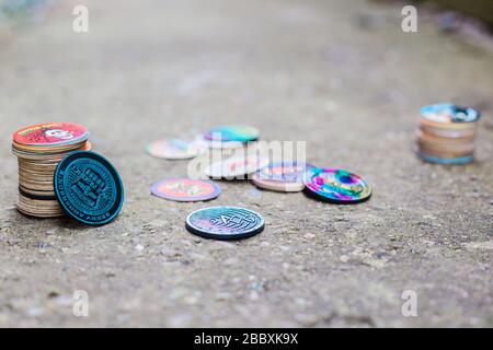 Pog is a popular game and collectible toy from the 1990s, made up of ...