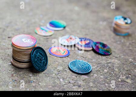 Pog is a popular game and collectible toy from the 1990s, made up of ...
