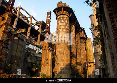 Chimneys in factories Stock Photo - Alamy