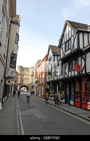 High Petergate (one of the medieval streets) York, England A number of ...