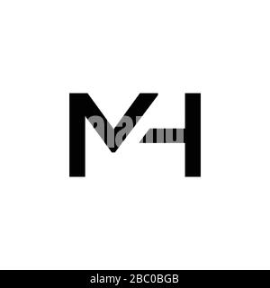 Initial MH letter Logo vector Template. Abstract Letter MH logo Design ...