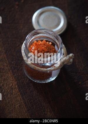 Hawaii volcanic red salt Stock Photo - Alamy