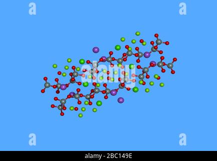 Mineral amphibole as a molecular model Stock Photo - Alamy