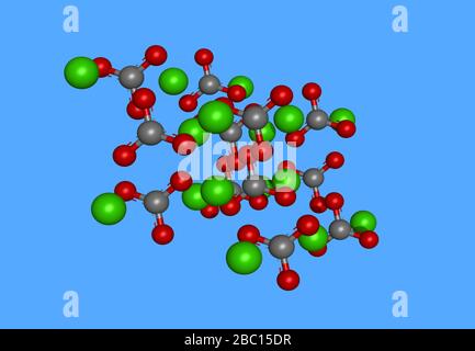 Mineral calcite as a molecular model Stock Photo - Alamy