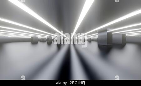 Three dimensional render of futuristic space Stock Photo - Alamy