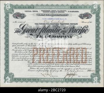 The Great Atlantic and Pacific Tea Company (A&P) was a major U.S ...