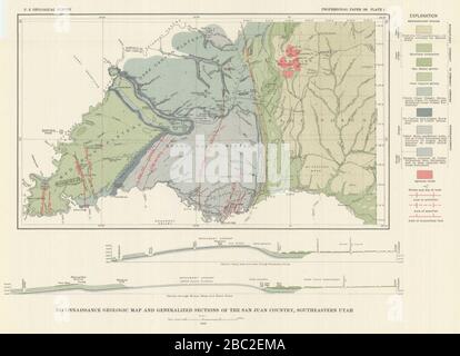 Gregory 1938 USGS Professional Paper 188 Plate 17 Stock Photo - Alamy