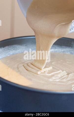 homemade dough prepared to make a cake Stock Photo - Alamy