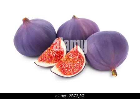 Group of two whole four slices of pickled red pepper on white ceramic ...
