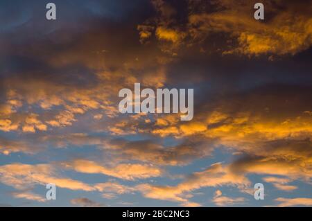 Evening rainy cloudscape after the thunderstorm Stock Photo - Alamy