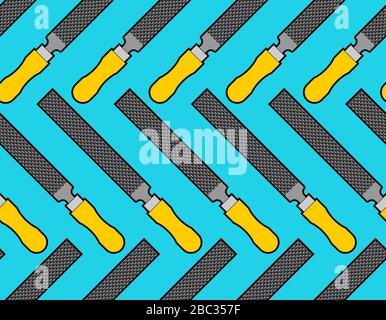 Metal file pattern seamless. Rasp tool background. vector texture Stock ...