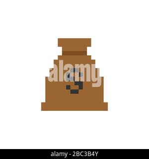 vector pixel art isolated treasure chest Stock Vector Image & Art - Alamy