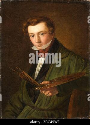 Self-Portrait 1833 by Louis Gurlitt Stock Photo - Alamy