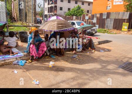 Homeless peoples in the street of Africa Stock Photo - Alamy