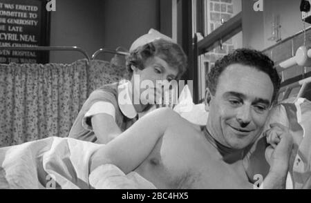 London. UK. Kenneth Connor and Susan Shaw in a scene in ©Beaconsfield ...