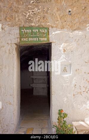 Israel, Jerusalem, Mount Zion, Entrance to the Room of the Last Supper ...