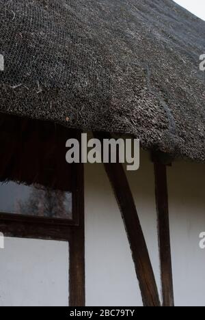Timber Cottage Bark Thatched Roof Wetland Centre, Queen Elizabeth's ...