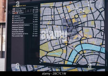 Seven Dials London - London Tourism Map - a street map at Seven Dials ...