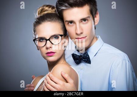 Young caucasian hipster man over isolated background relax and smiling ...