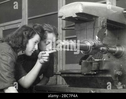 German women working at the assembly line, Germany 1930s Stock Photo ...