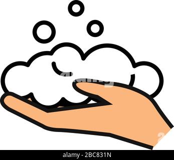 hand human isolated icon vector illustration design Stock Vector Image ...