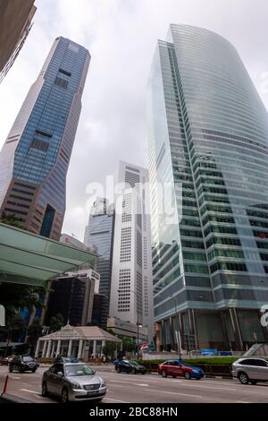Entrance to the Raffles Place MRT, Singapore Stock Photo - Alamy