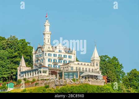 Chateau Gutsch, Hotel, Lucerne, Switzerland Stock Photo - Alamy