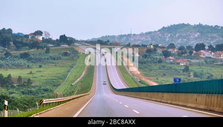 UGANDA, Kampala, new expressway Kampala to Entebbe, built by China ...