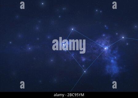 Crater Star Constellation, Night Sky, Constellation Lines Cup Stock ...