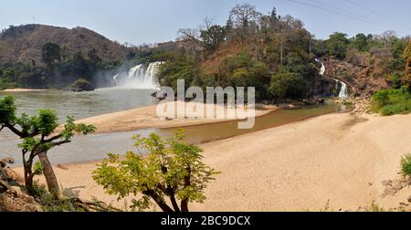 Binga Falls, Cachoeiras do Binga, Angola, Binga Waterfalls, Keve river ...