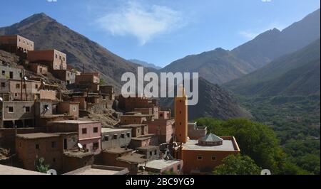 Muslim Mosque in the farming village of Etrim near Bodrum in the Aegean ...