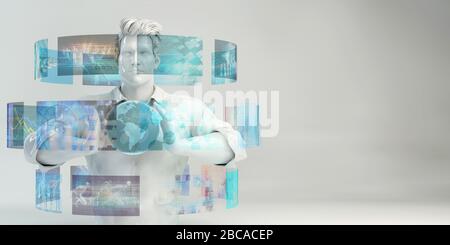 Technology Trends and Trending Current Data News Concept Stock Photo ...