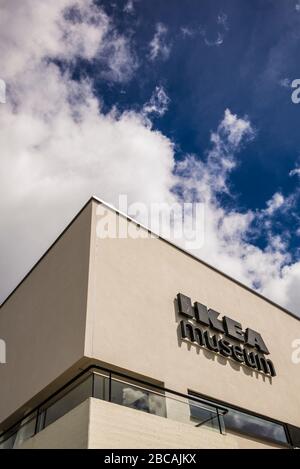 Sweden, Smaland, Almhult, site of the first IKEA store built in Sweden ...