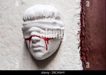 Lady justice is crying Stock Photo - Alamy