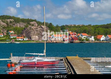 Sweden, Bohuslan, Bovallstrand, coastal village view Stock Photo - Alamy