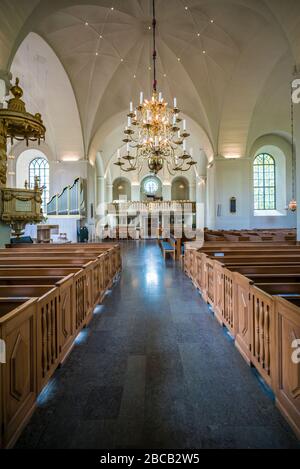 Sweden, Varmland, Karlstad, Domkyrkan cathedral, interior Stock Photo ...