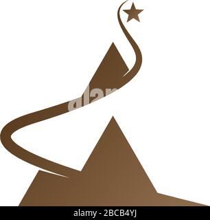 Pyramid Logo Template vector ilustration Stock Vector Image & Art - Alamy