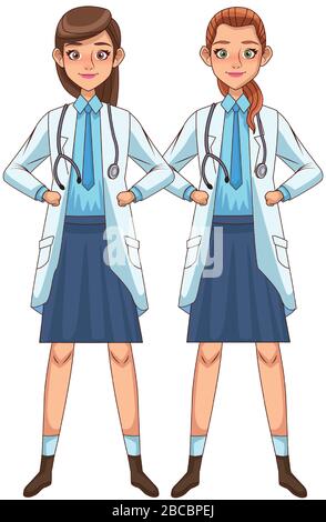 couple girls avatars characters Stock Vector Image & Art - Alamy