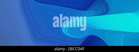 elegant surreal header with bright turquoise, mulberry and steel blue ...