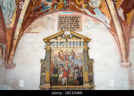 The medieval sanctuary of San Romedio. Non Valley, Trento province ...