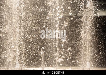 Fountains, Greengate Square, Manchester Stock Photo - Alamy